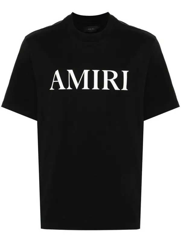 Amiri Rubberised-logo T-shirt - Black