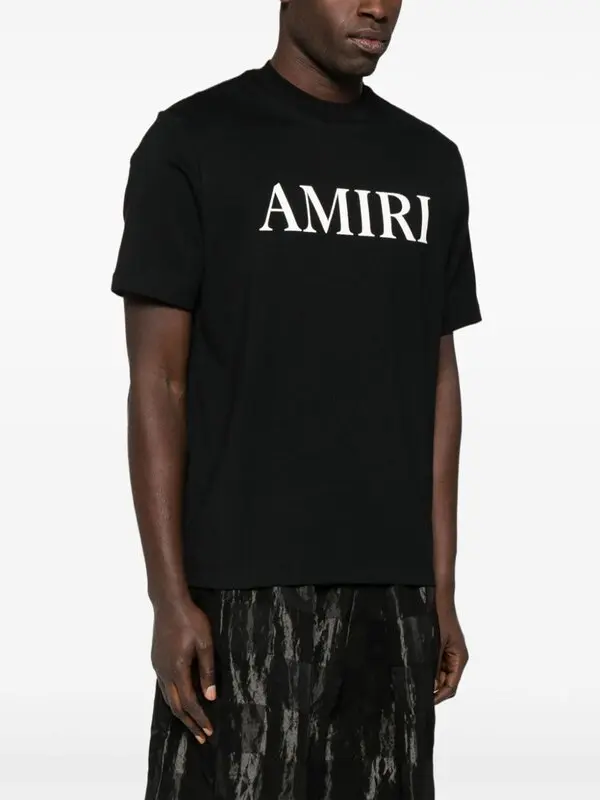 Amiri Rubberised-logo T-shirt - Black