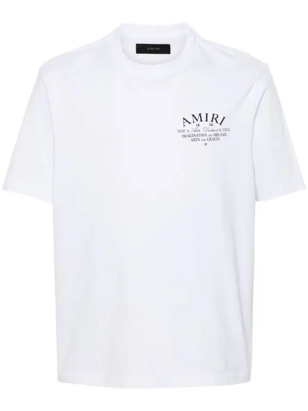 Amiri Logo-print Cotton T-shirt - White