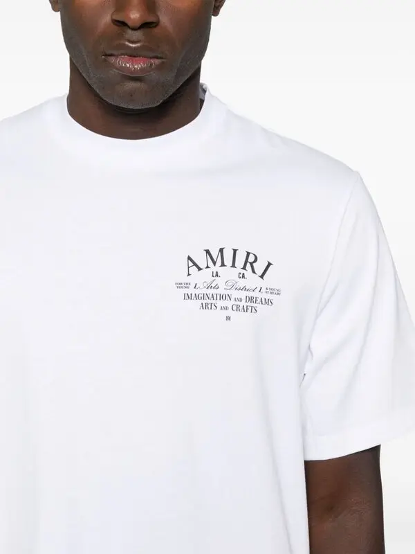 Amiri Logo-print Cotton T-shirt - White