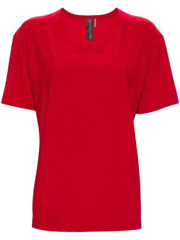 Norma Kamali Short-sleeves Jersey T-shirt - Red