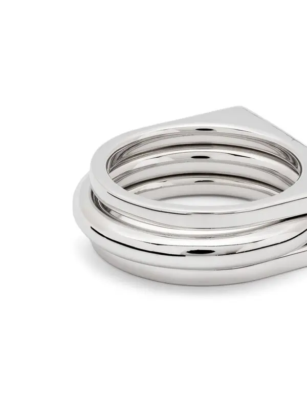 Tom Wood Black Spinel Ring Set