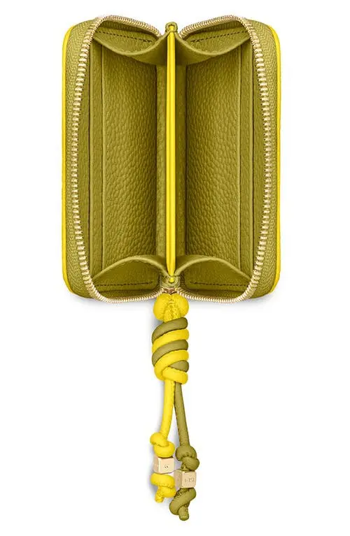 MAISON DE SABRE Small Leather Zipped Wallet - Daisy Martini