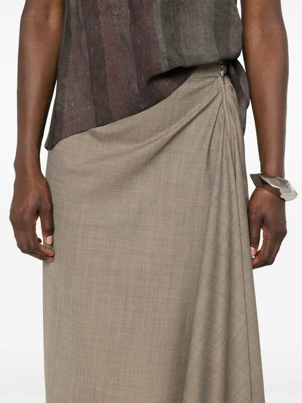 LITKOVSKA Asymmetric Midi Skirt