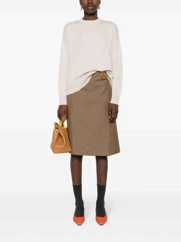 Max Mara Ribbed-knit Jumper - Neutrals