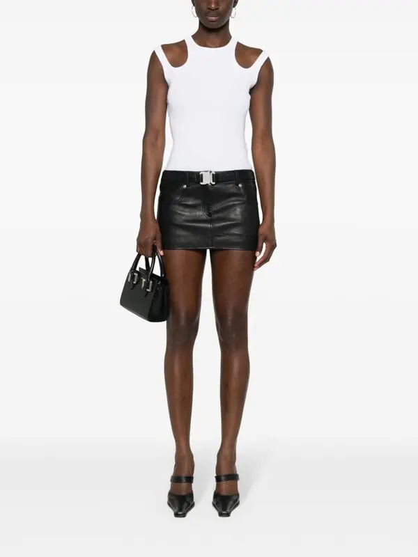 1017 Alyx 9sm Leather Mini Skirt - Black