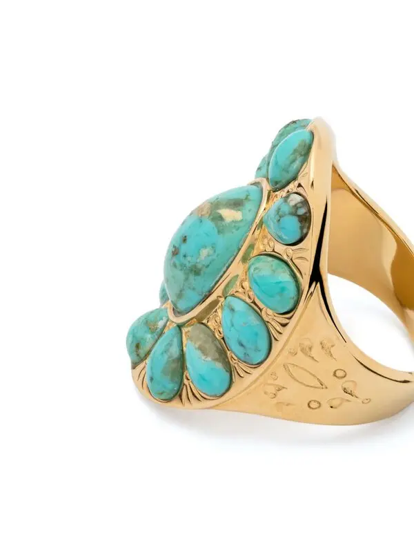 AURÉLIE BIDERMANN Turquoise Signet Ring