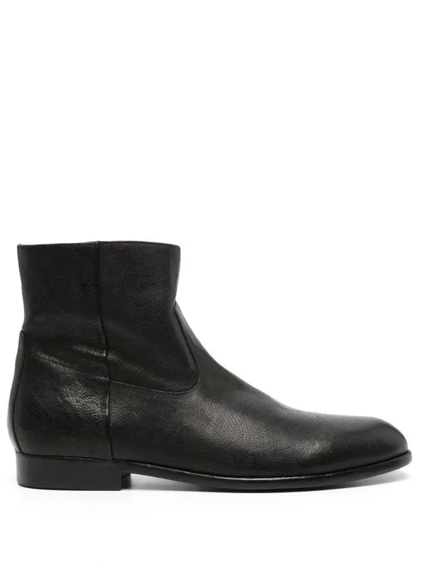 BUTTERO® Floyd Leather Ankle Boots - Black