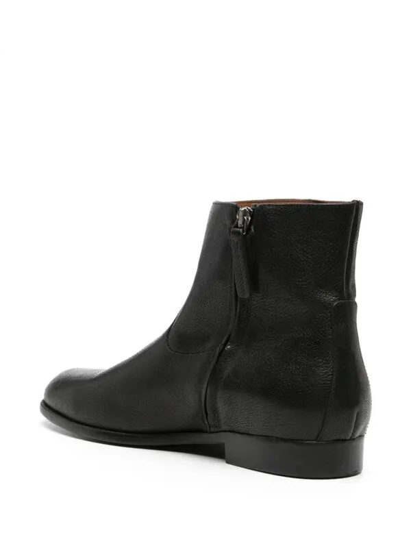 BUTTERO® Floyd Leather Ankle Boots - Black
