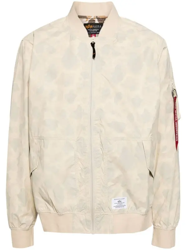Alpha Industries L-2b Packaway Camo-print Bomber Jacket