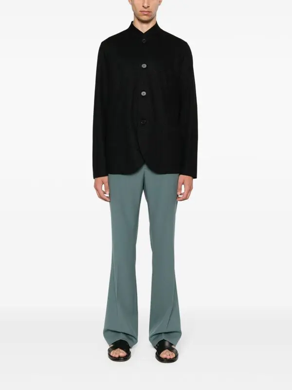 Harris Wharf London Nehru Bomber Jacket - Black