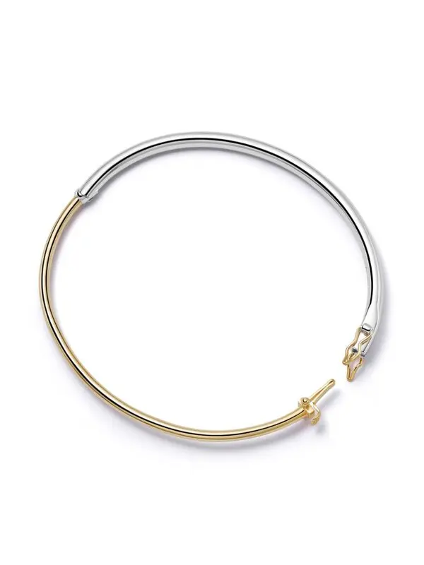 Astley Clarke 18kt Recycled Vermeil And Sterling Silver Aurora Bangle Bracelet - Gold
