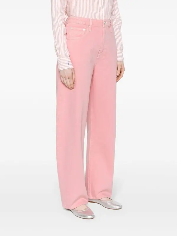 FRAME Long Barrel Jeans In Bubblegum