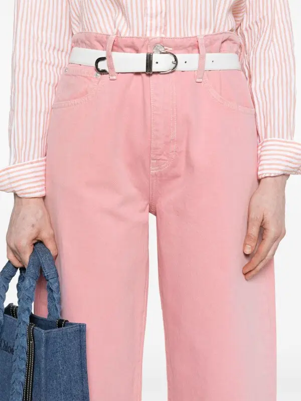 FRAME Long Barrel Jeans In Bubblegum