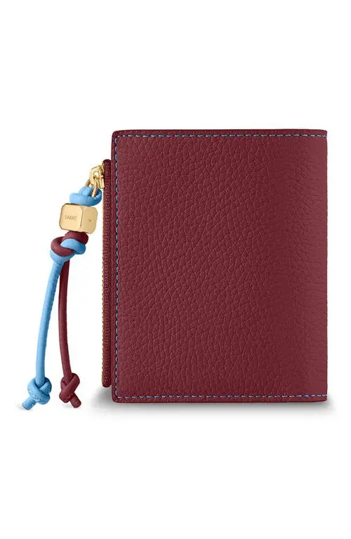 MAISON DE SABRE Small Leather Bifold Wallet - Plum Sky