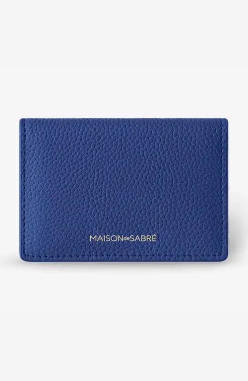 MAISON DE SABRE Leather Card Case - Lapis Blue