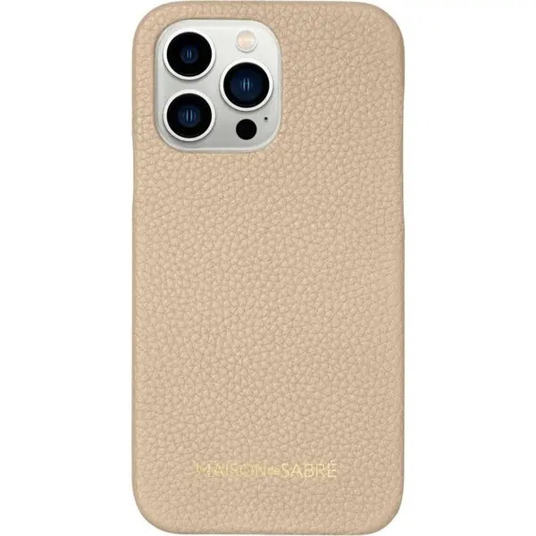 MAISON DE SABRE Leather Phone Case - Saharan Nude