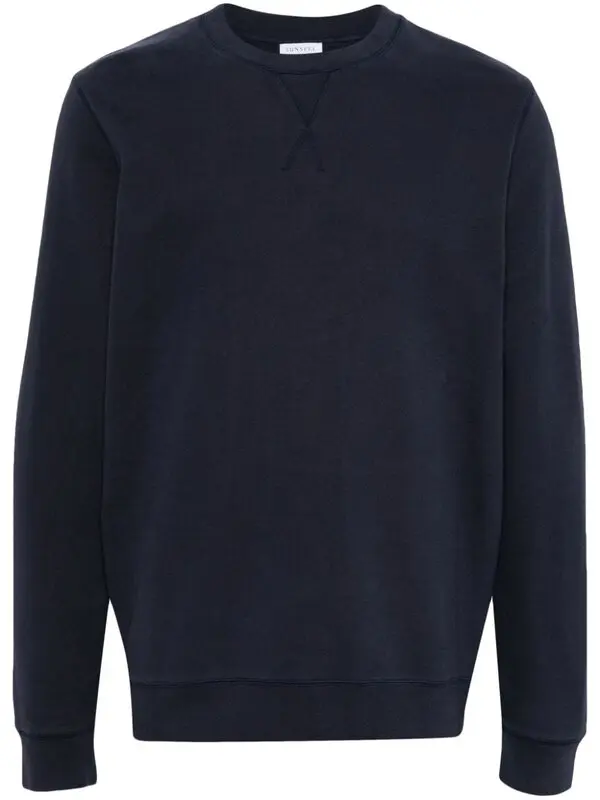 Sunspel Fine-knit Cotton Sweatshirt - Blue