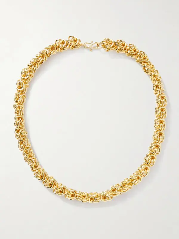 Lié Studio The Flora -plated Link Necklace