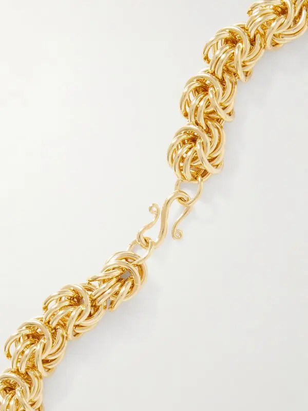 Lié Studio The Flora -plated Link Necklace