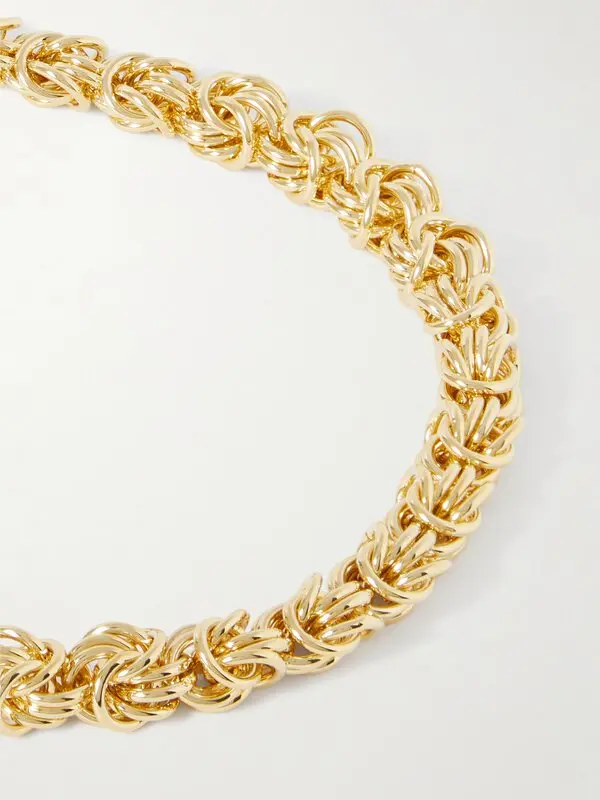 Lié Studio The Flora -plated Link Necklace