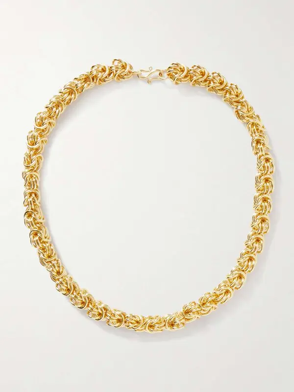 Lié Studio The Flora -plated Link Necklace
