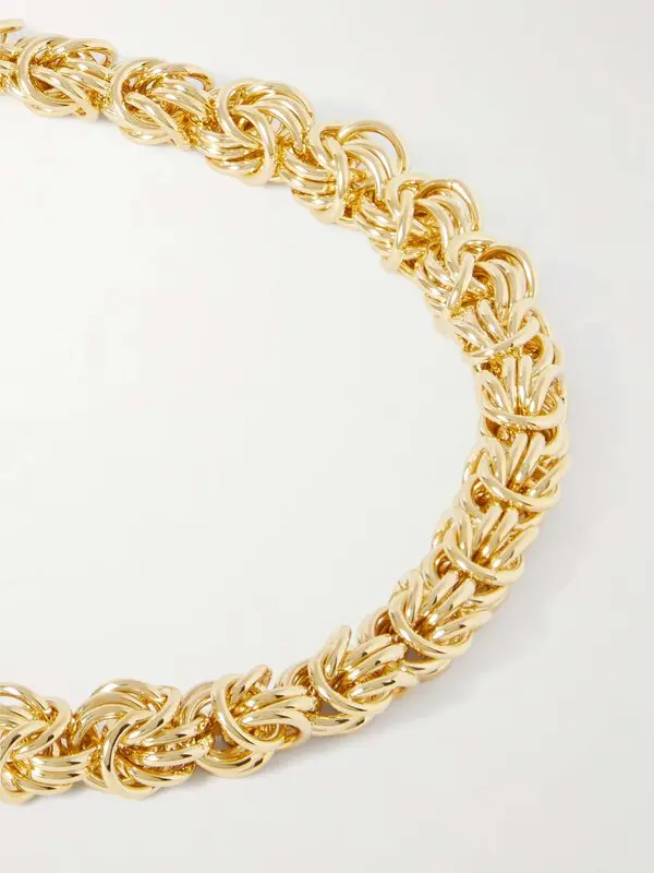 Lié Studio The Flora -plated Link Necklace