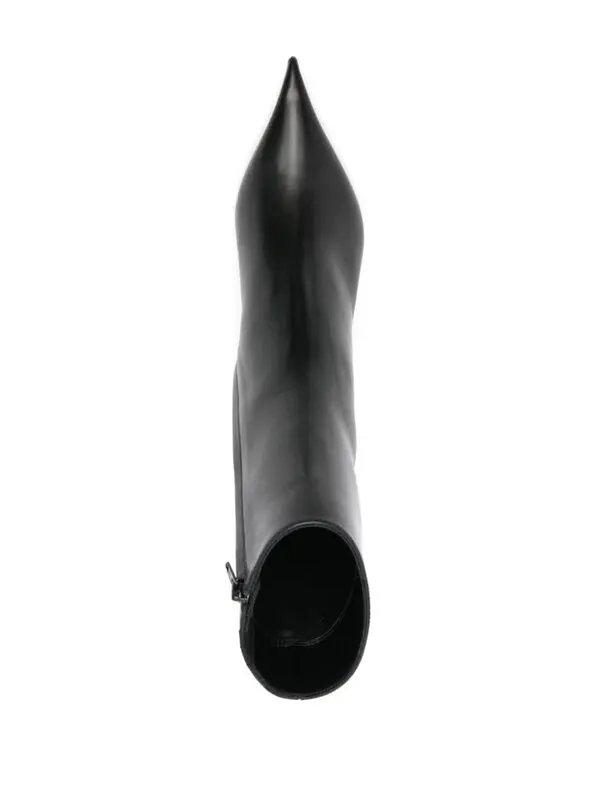MUGLER 60mm Leather Ankle Boots