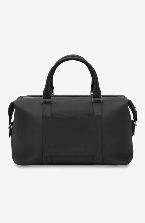 MAISON DE SABRE Leather Duffle Bag - Black Caviar