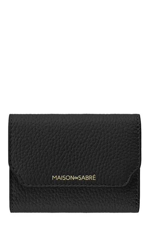 MAISON DE SABRE Leather Trifold Wallet - Rouge Noir