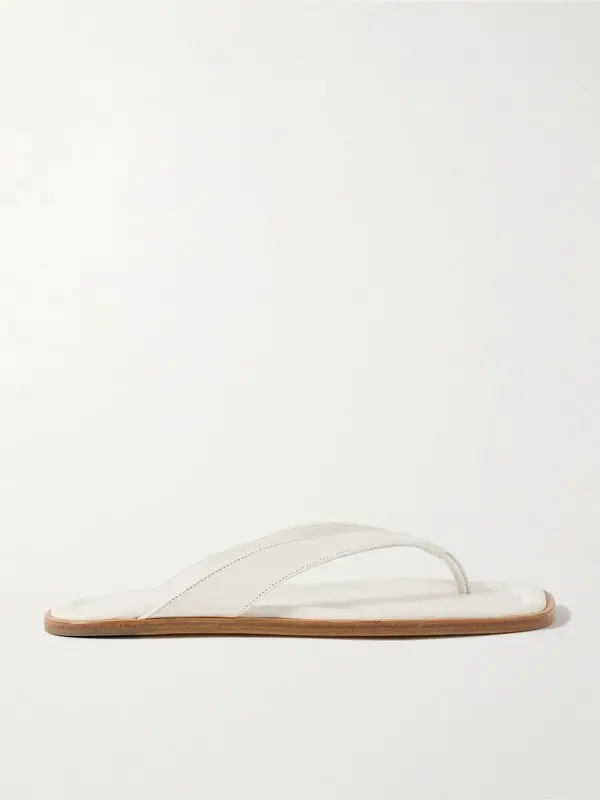 Staud Dante Leather Thong Sandals