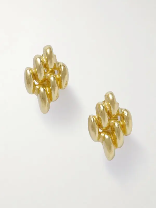 YSSO Mini Chain Link -plated Earrings - Gold