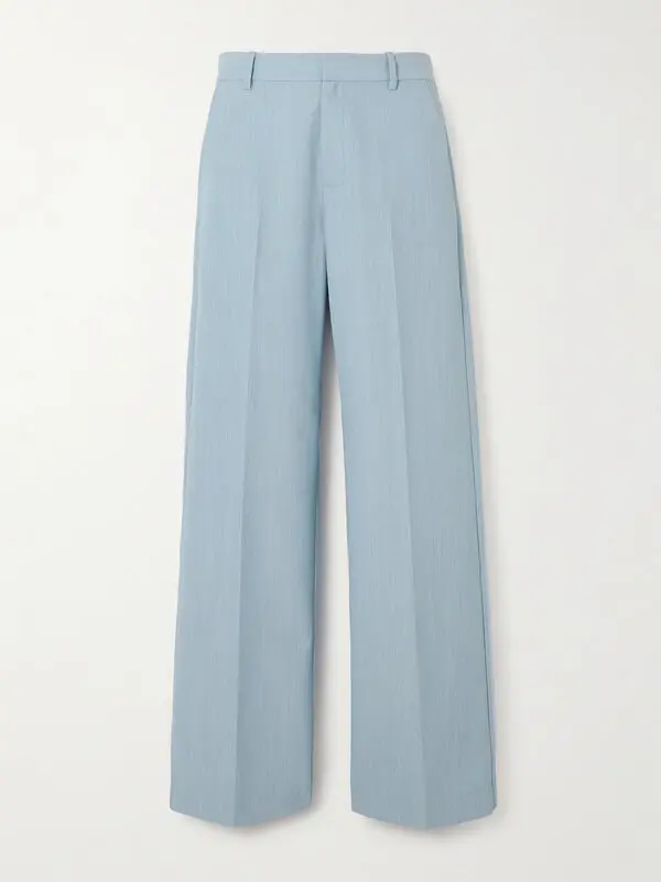 ST. AGNI Carter Pleated Wide-leg Pants