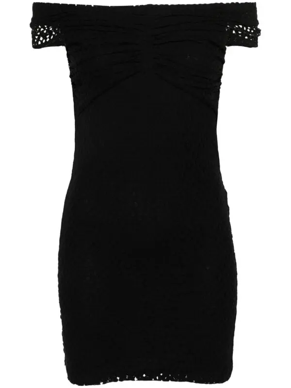 chinese dress ladies IRO Yante Broderie Anglaise Mini Dress Black Cotton Size 36 NEW – Celebrity  Owned main image 1