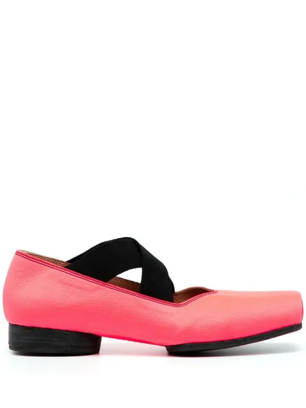 UMA WANG Crossover-strap Ballerina Shoes - Pink