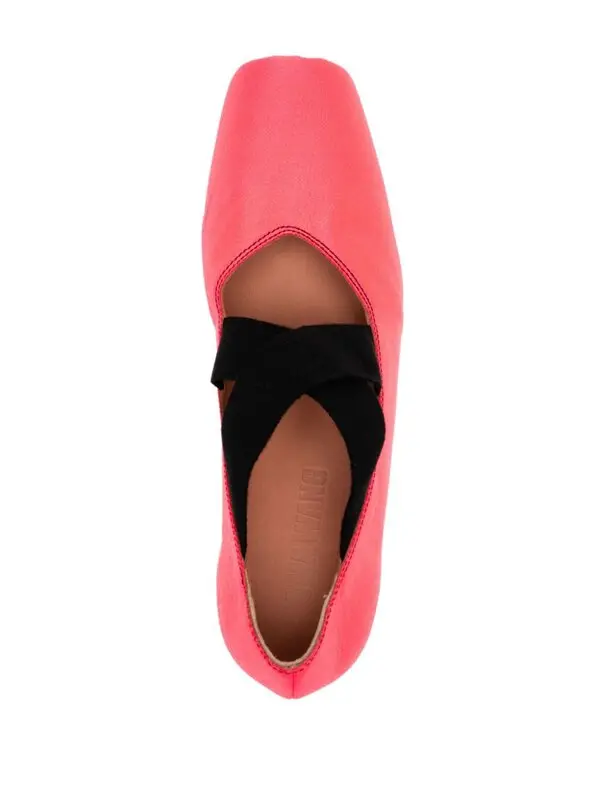 UMA WANG Crossover-strap Ballerina Shoes - Pink