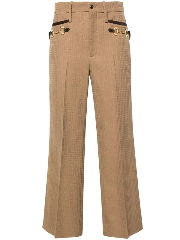 Gucci Horsebit-detailed Tailored Trousers