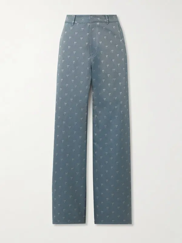 LIBEROWE Annie Floral Jacquard Pants
