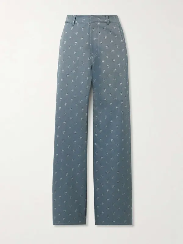 LIBEROWE Annie Floral Jacquard Pants