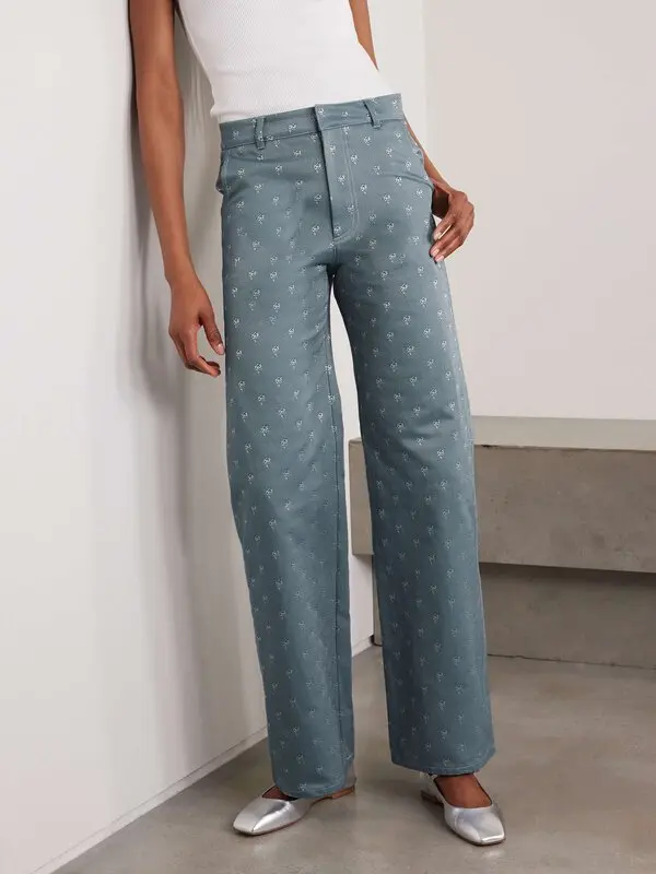 LIBEROWE Annie Floral Jacquard Pants
