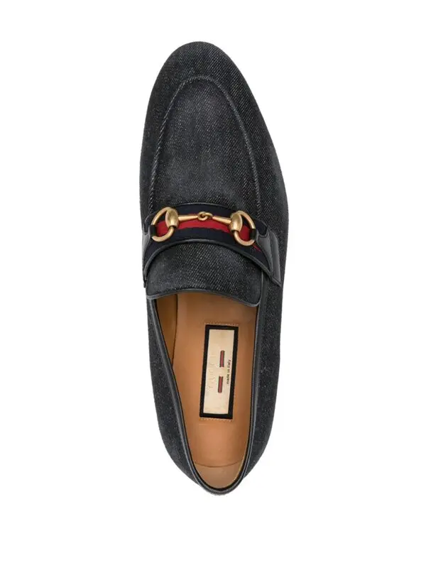 Gucci Horsebit Denim Loafers