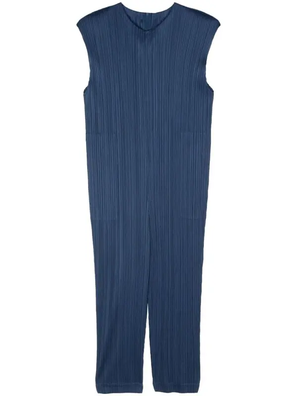 Issey Miyake Monthly Colors January Plissé Jumpsuit - Blue