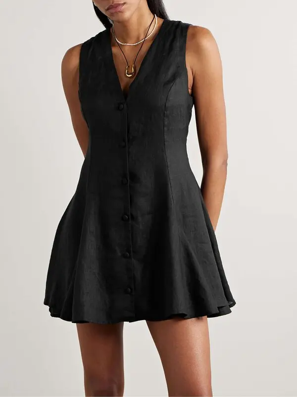 DÔEN Aubrey Linen Mini Dress