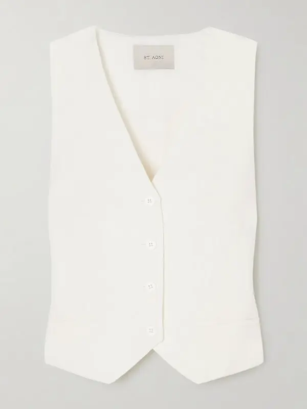 ST. AGNI Linen Vest