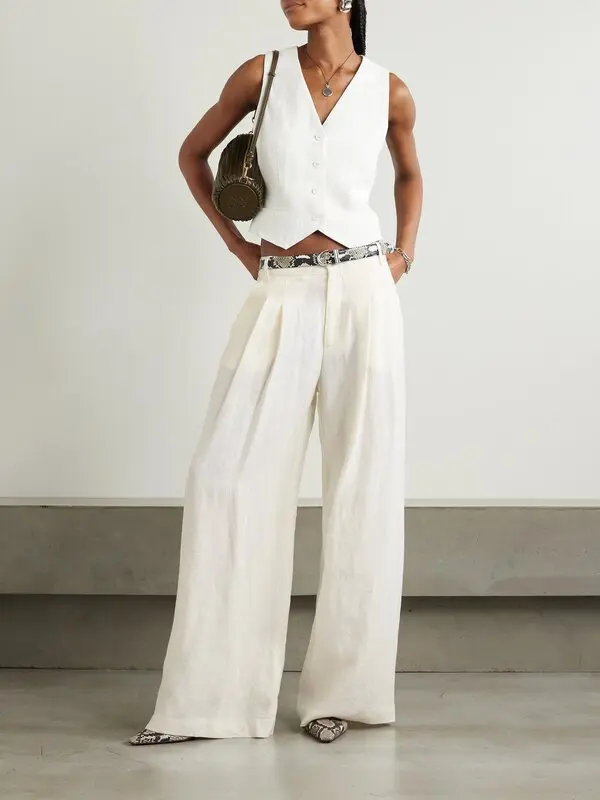 ST. AGNI Linen Vest