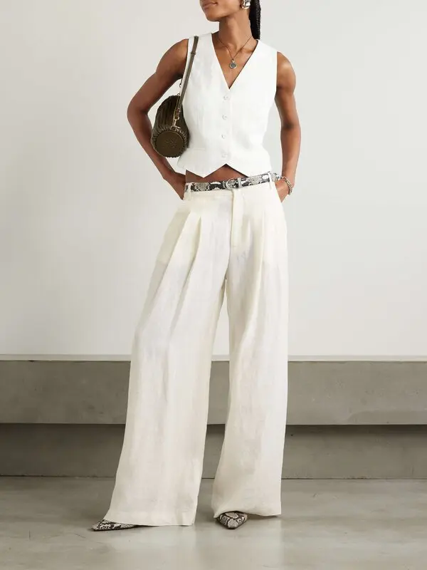 ST. AGNI Linen Vest