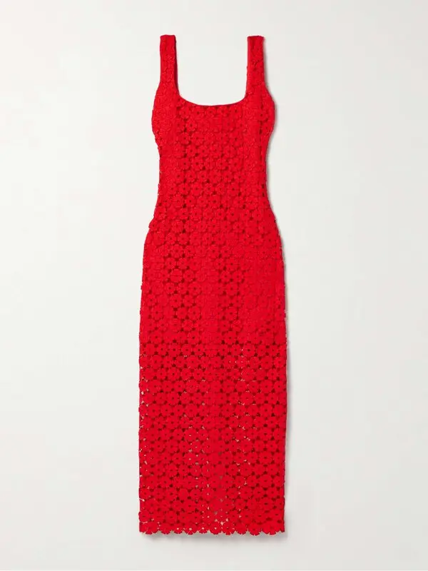chinese dress ladies Women's Bloom from Within Lace Mesh Floral Midi Dress in Rose main image 1