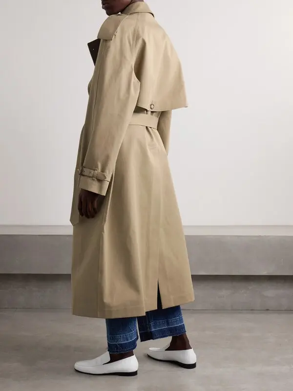 Stella McCartney - Belted Double-Breasted Cotton-Gabardine Trench Coat