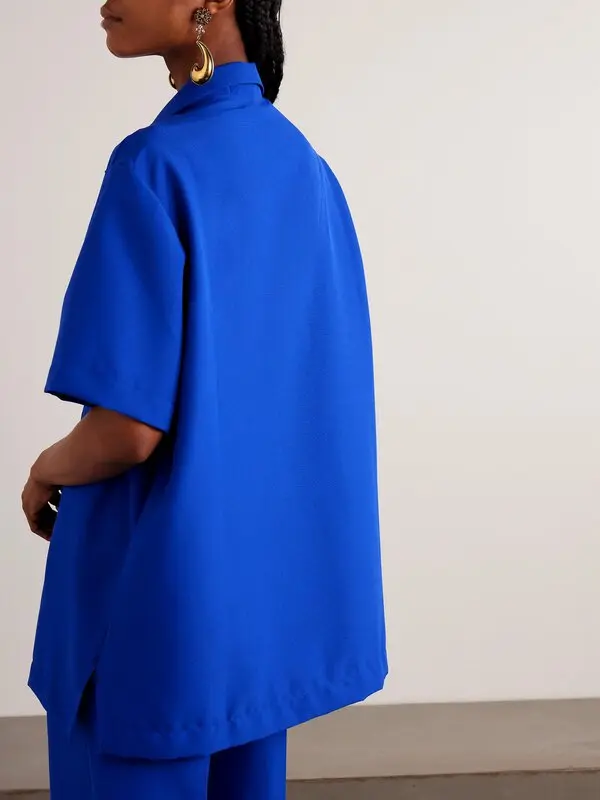 TOLU COKER Oversized Crepe Shirt