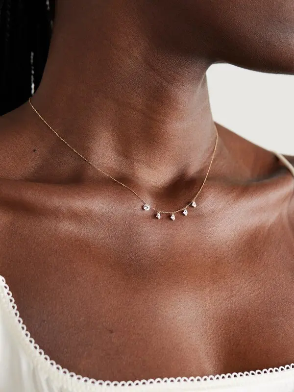 PERSEE Danaé Diamond Necklace - Gold